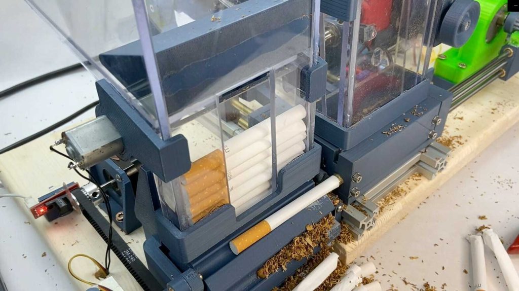 YouTuber develops 3D Printed Cigarette Stuffing Machine