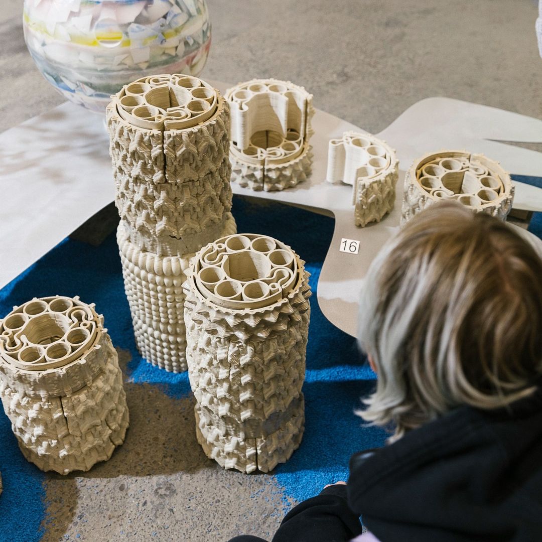 Radicant: Sustainable 3D Printed Wall Cladding made from Biomaterial