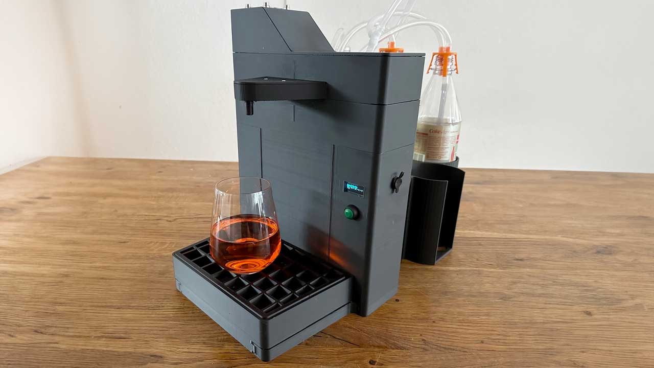 DrinkOMat: 3D-printed cocktail mixer you can build yourself