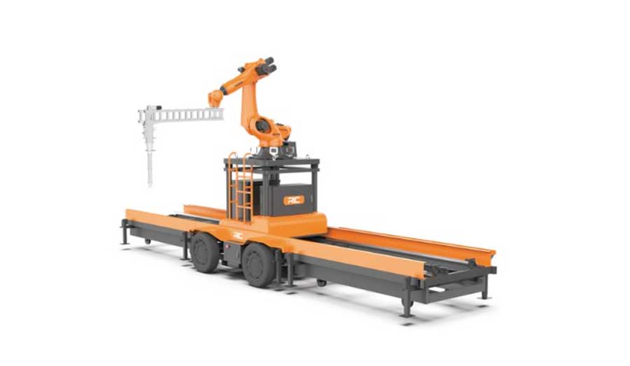 New construction robot from RIC Technology for 3D concrete printing