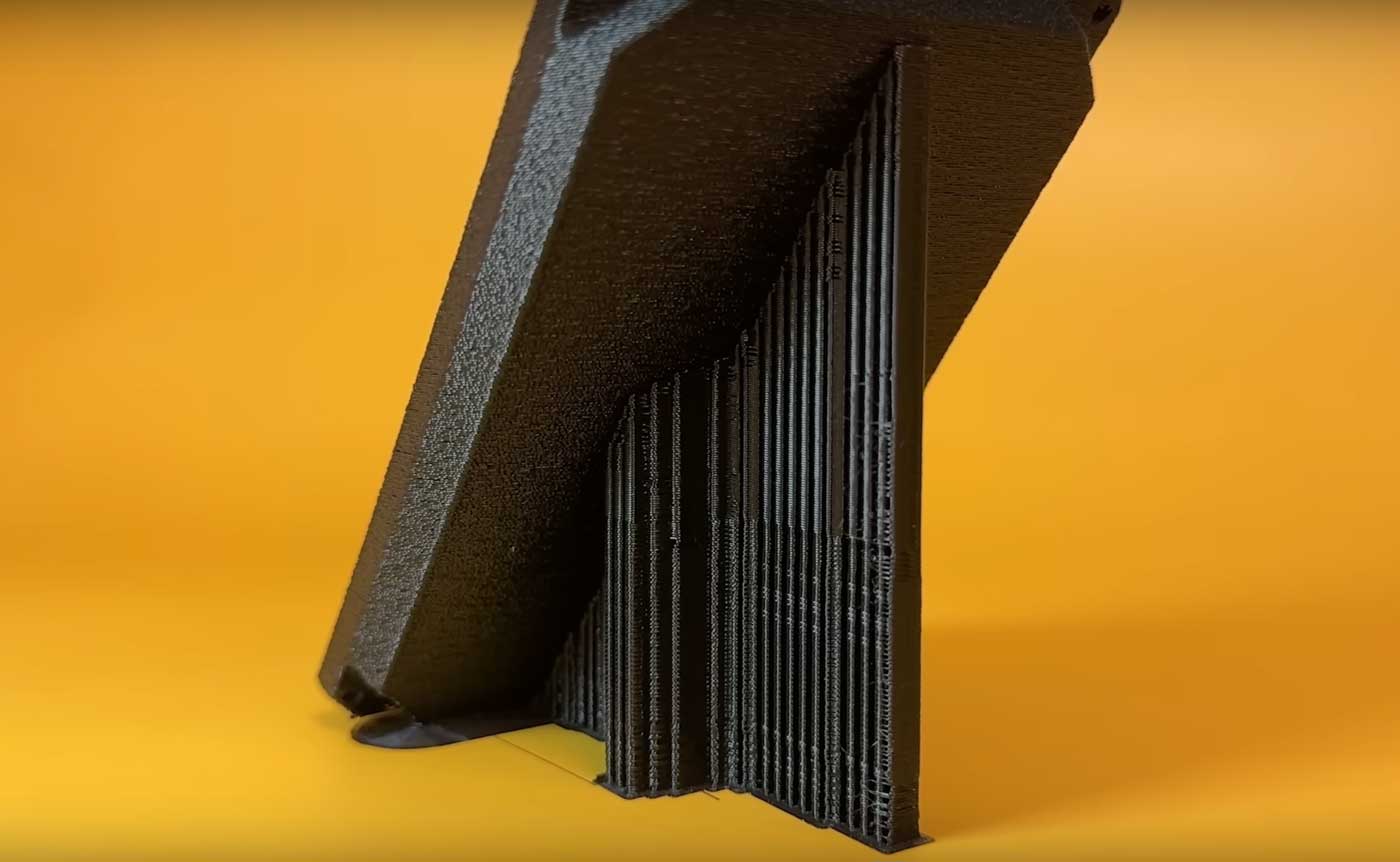 3D printing of boxes in diagonal position