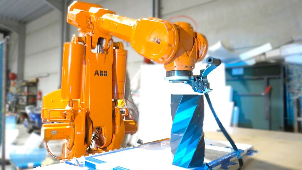 YouTuber converts decommissioned ABB robot arm into large-format 3D printer