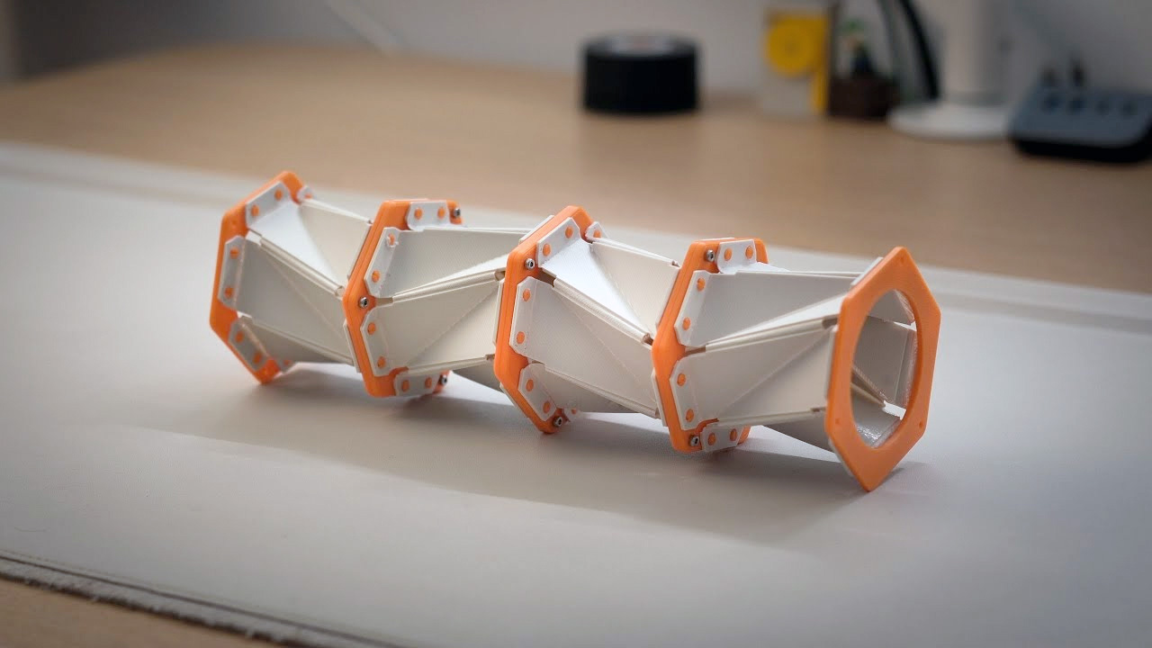 YouTuber applies origami principles to 3D-printed structures