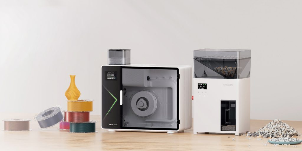 Filament made from plastic waste: Creality teases recycling combo M1 ...